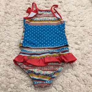 Floatimini | Swim | Floatimini 2 Piece Bathing Suit Girls Size 5 Blue ...